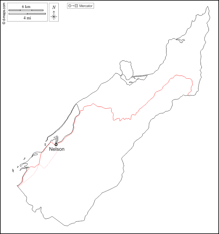 Nelson Mapa gratuito, mapa mudo gratuito, mapa en blanco gratuito ...