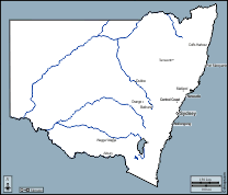 New South Wales: Free maps, free blank maps, free outline maps, free ...