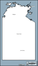 Northern Territory: Free maps, free blank maps, free outline maps, free ...